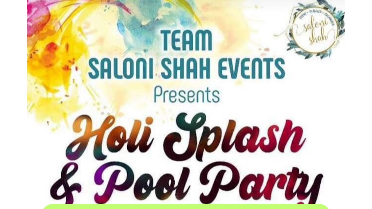 Holi Splash & Pool Party - YouTube