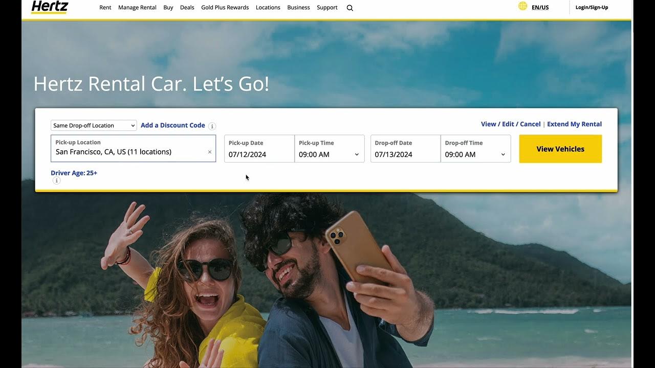 Hertz Website FAIL - YouTube