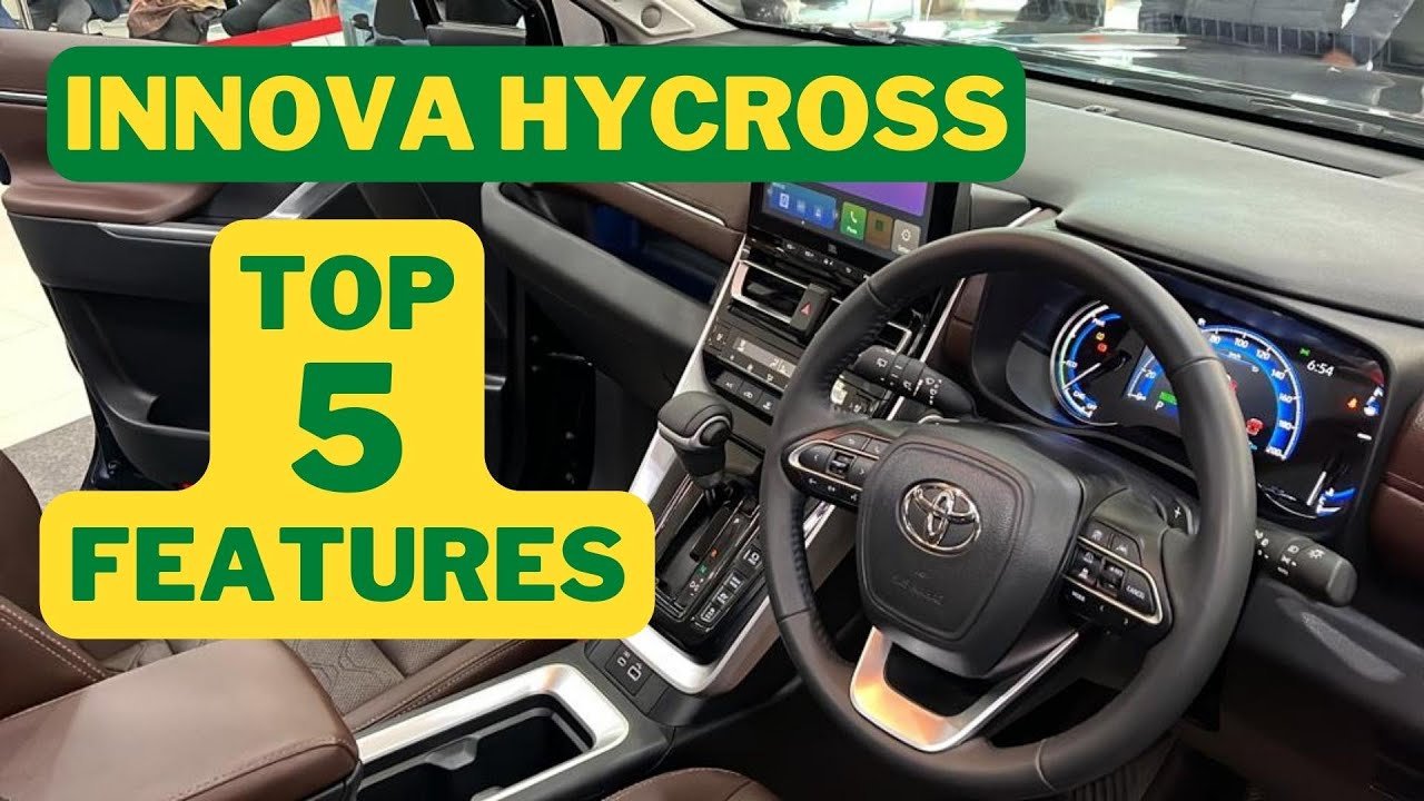 Top 5 Features Of The Toyota Innova HyCross Hybrid 2023 🔥 - YouTube