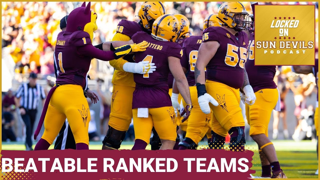 Ranking the most winnable Top-25 ranked opponents for Arizona State Sun ...