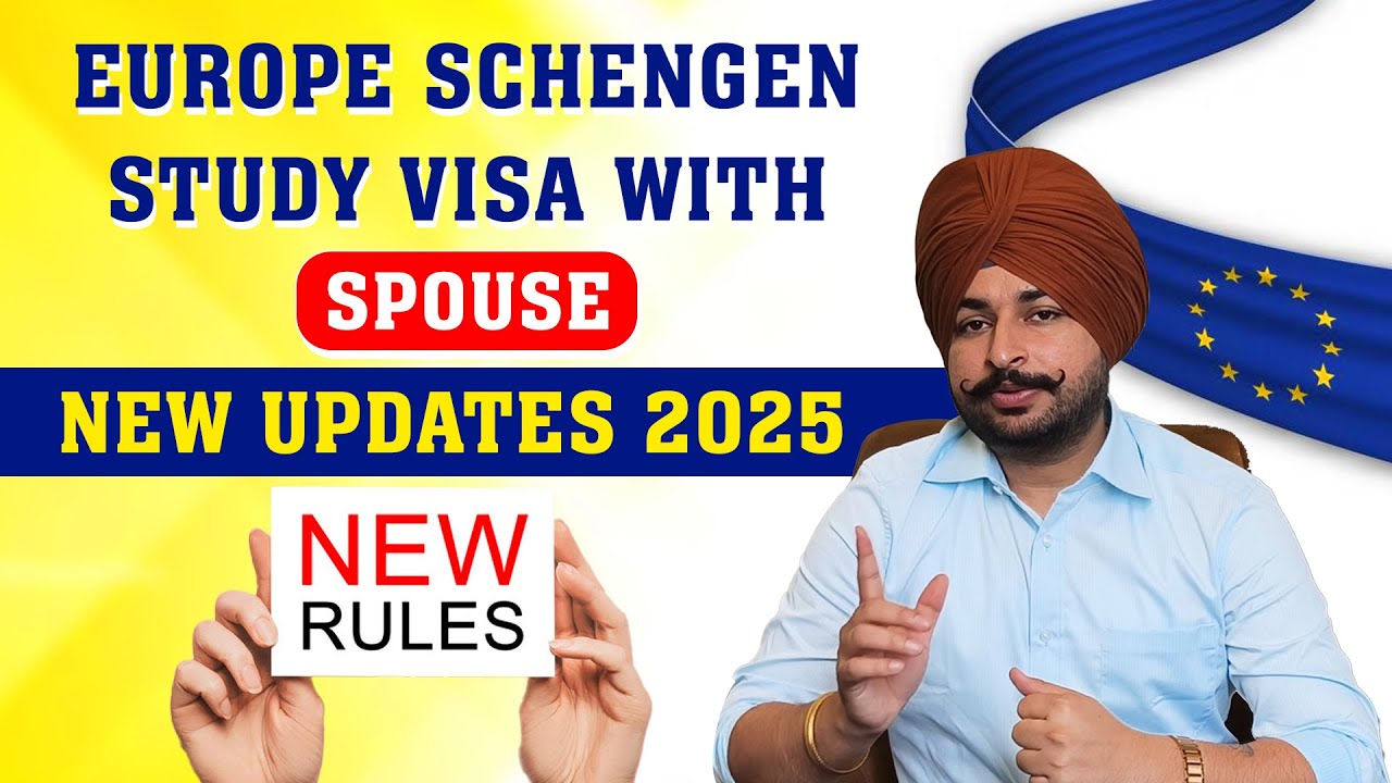 Europe Schengen Study Visa With Spouse | New Update 2025 | Rules ...