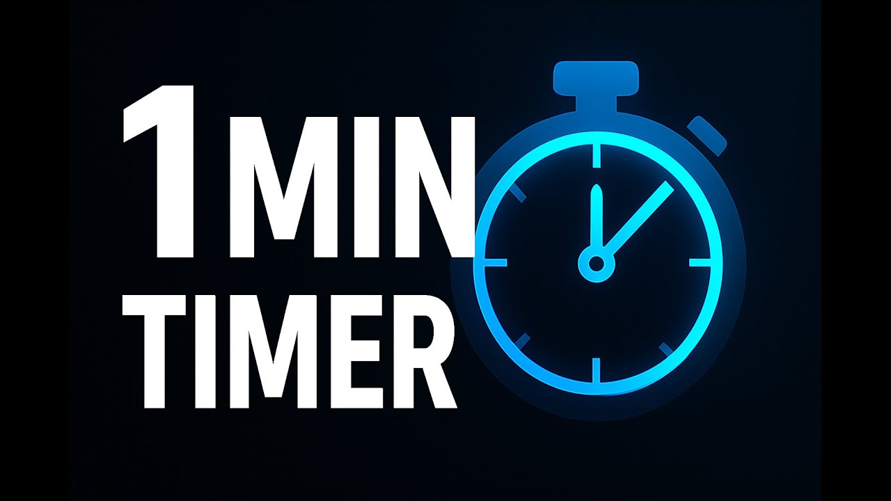 ⏱ 1 Minute Countdown Timer with Alarm 🔥 Can You Last 60s? - YouTube