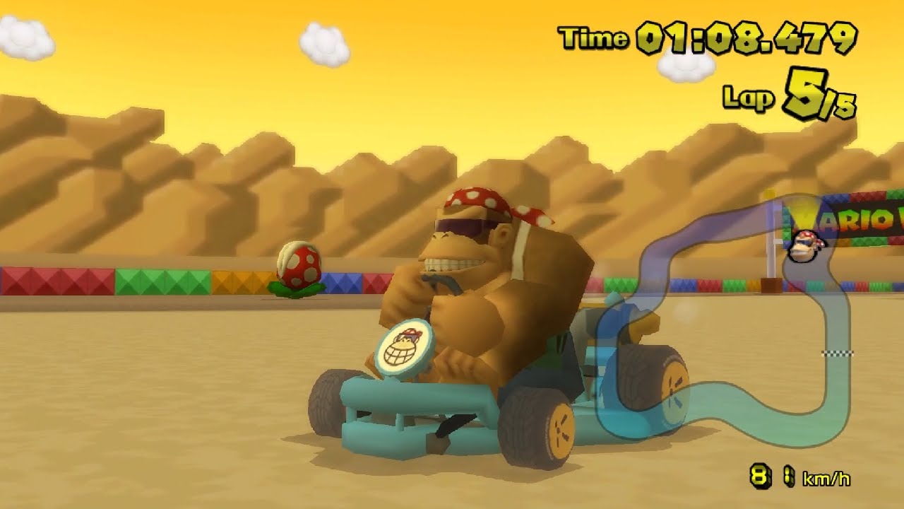 Mario Kart Wii Deluxe Expert Ghosts - 011 - SNES Choco Island 1 - YouTube