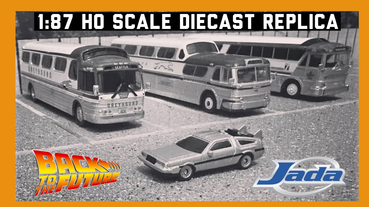 1/87 HO Scale JADA Toys Back To The Future DeLorean Diecast Replica ...