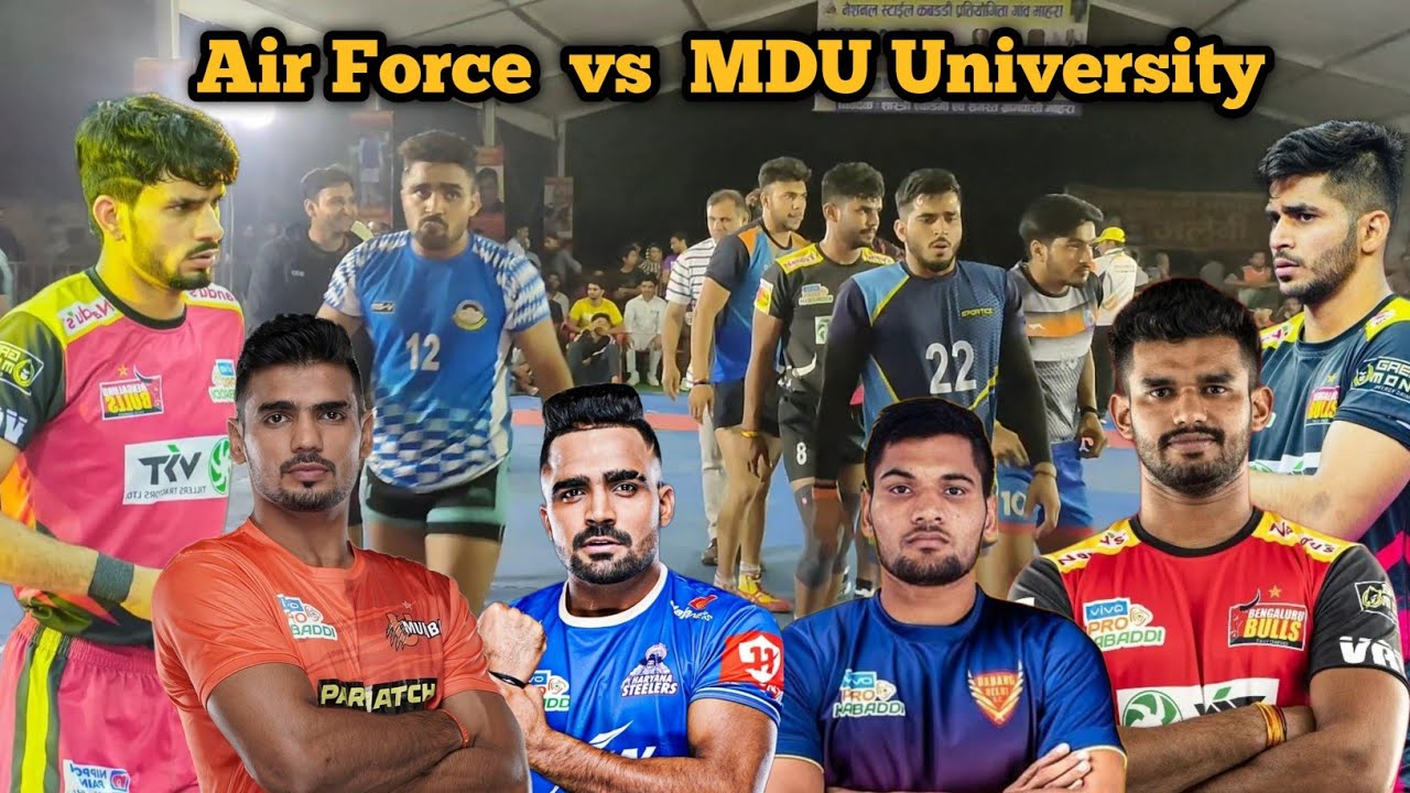 Air Force vs MDU University || Full Bengaluru Bulls pro kabaddi match ...