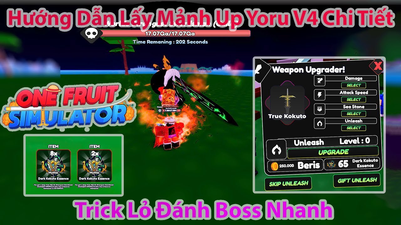One Fruit - Hướng Dẫn Lấy Mảnh Up Yoru V4 Chi Tiết Và Trick Lỏ Đánh ...