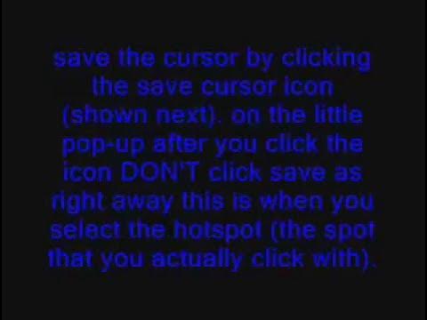 how to make your own cursors (.gif) - YouTube