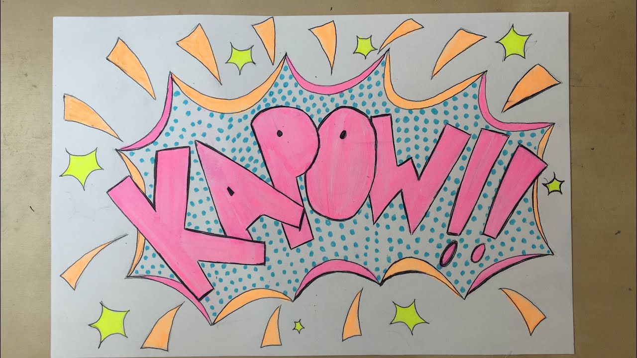 Pop Art Lettering - YouTube