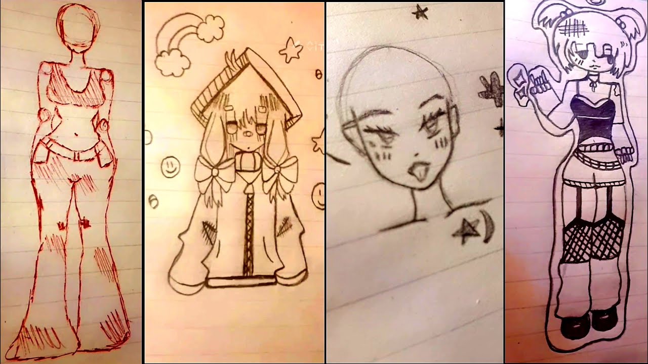 alt drawing tiktoks pt.16=( ^.^ )= - YouTube