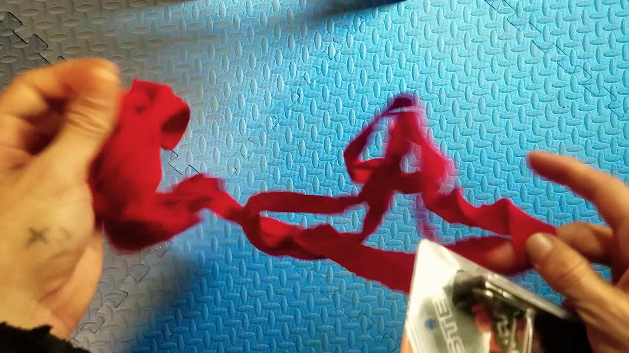 Boxing hand wraps - how to roll them back up - YouTube