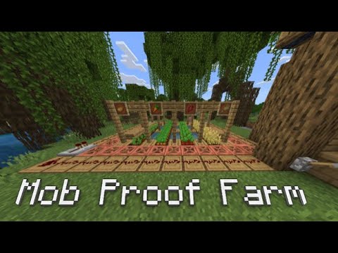 How to build a Simple Mob Proof Farm in Minecraft - YouTube