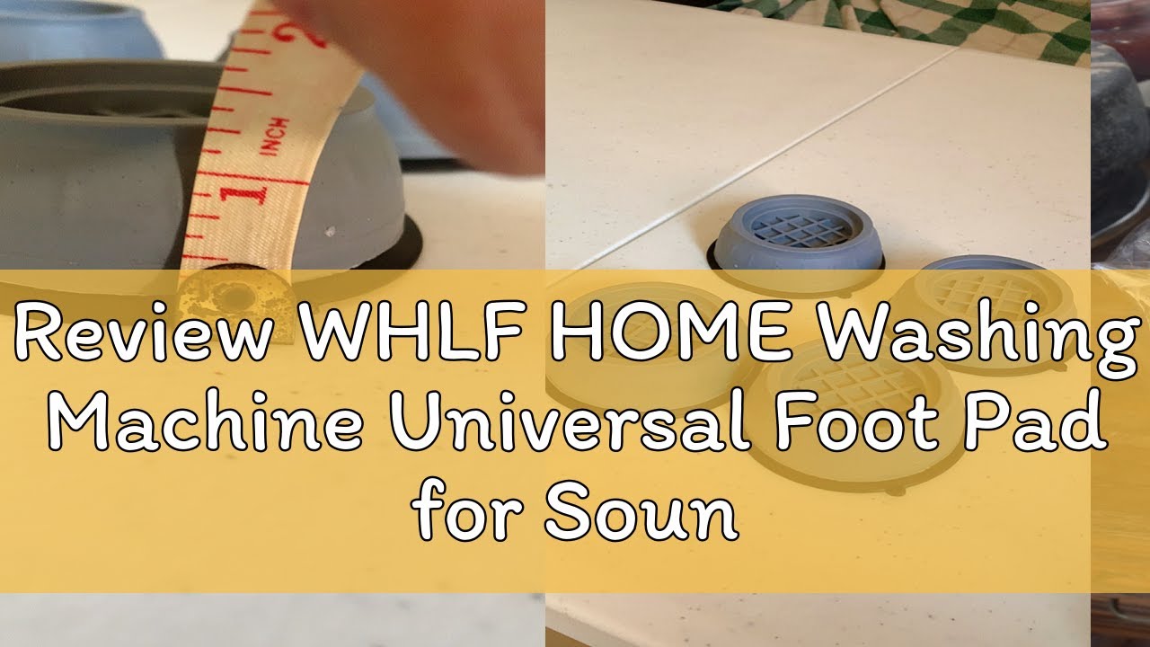Review WHLF HOME Washing Machine Universal Foot Pad for Sound Reducing ...