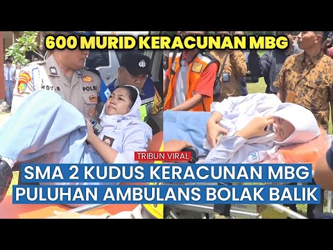 Viral, Puluhan Ambulans Bolak-balik SMA Negeri 2 Kudus Angkut Siswa Keracunan MBG