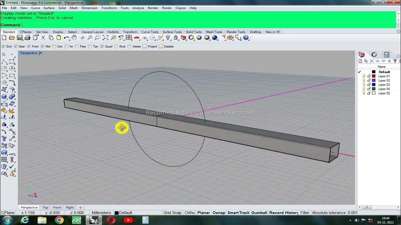 how to make ring in rhino (twist ring ) - YouTube