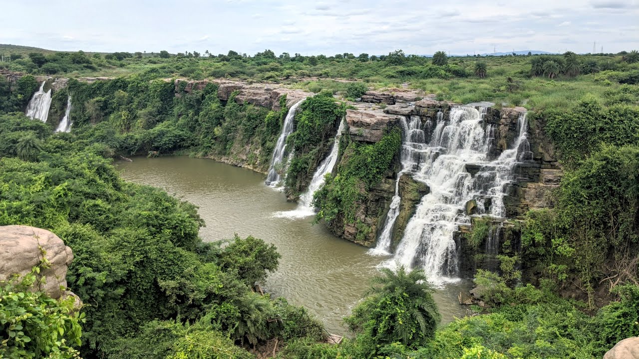 Ethipothala Waterfalls near Nagarjuna Sagar, Andhra Pradesh.. - YouTube