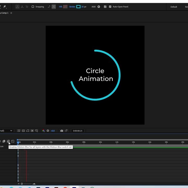 Quick Circle Animation in After Effects | 1-Minute Tutorial # ...