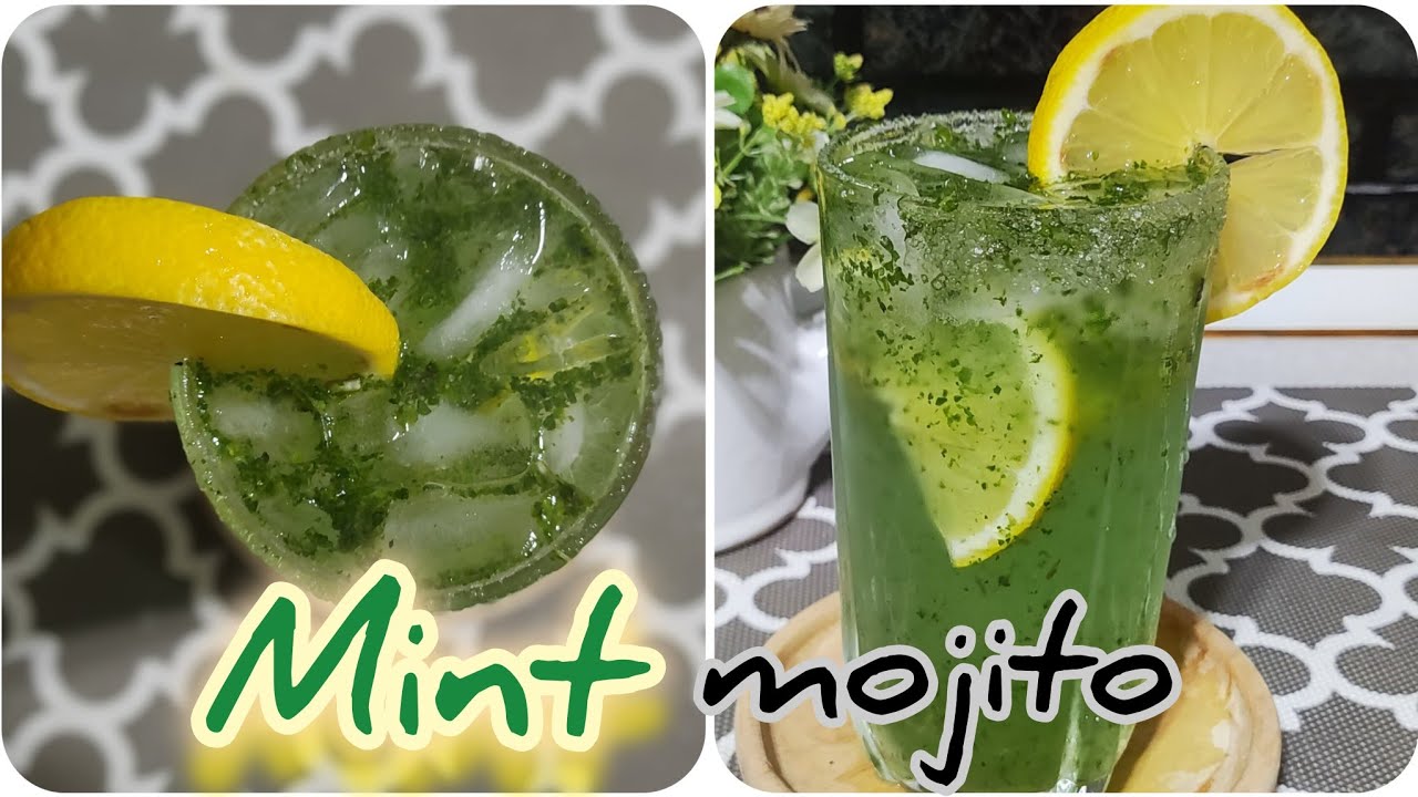Mint Mojito Recipe/ How make mint mojito at home with sprite - YouTube