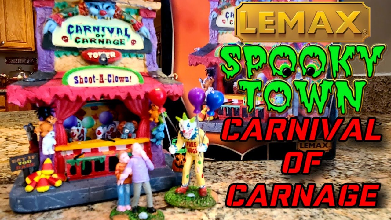 Carnival Of Carnage Lemax 2021 Spooky Town - YouTube
