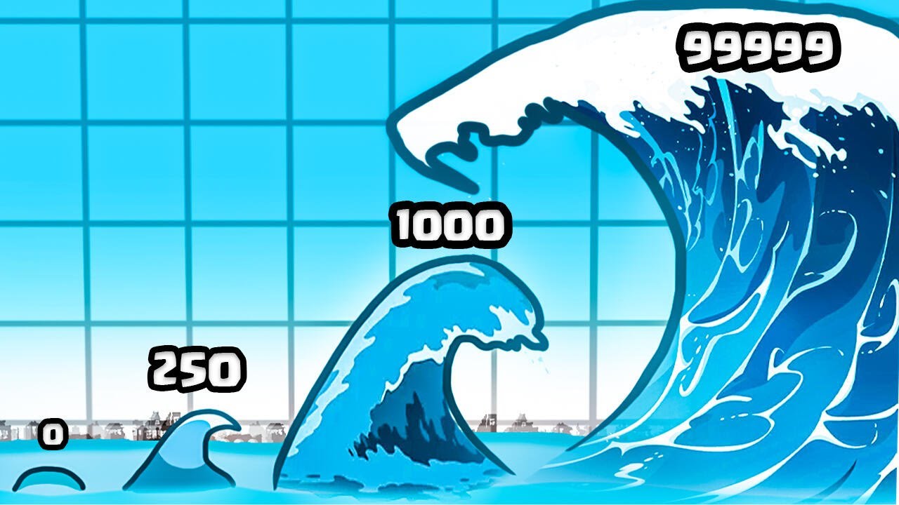 Growing a Wave to THE BIGGEST TSUNAMI - YouTube