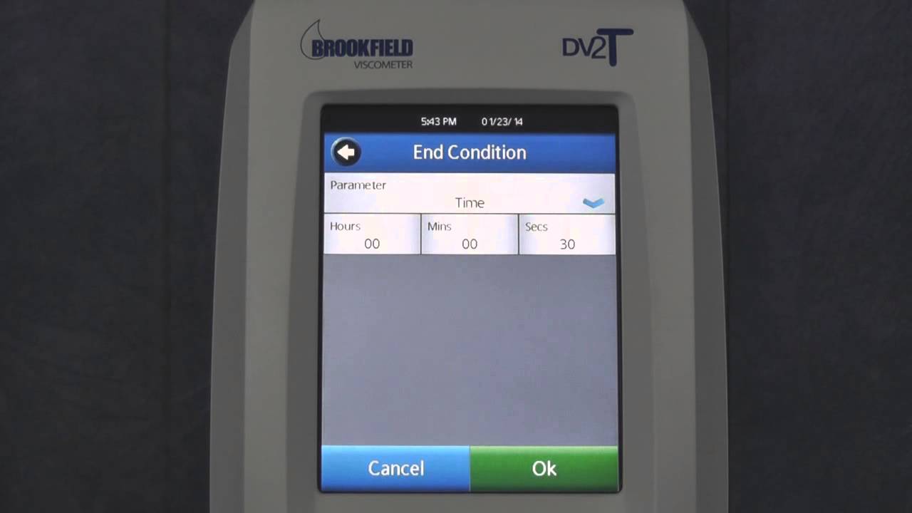 Brookfield DV2T and DV3T End Conditions - YouTube