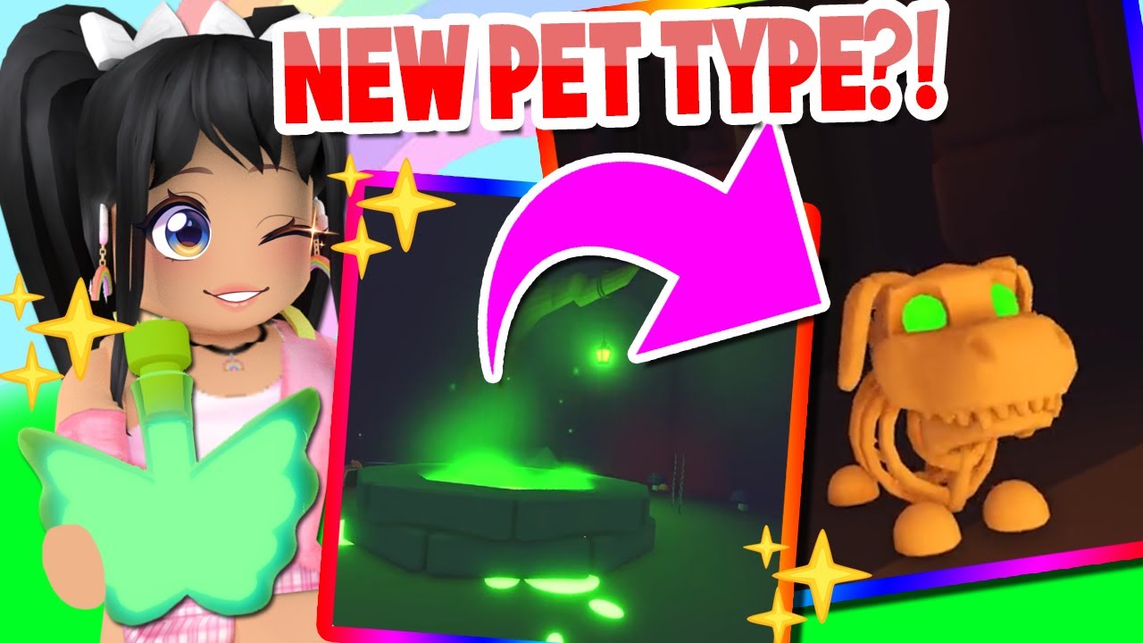 *NEW ORANGE ZOMBIE SKELE-DOG* New PET TYPE?! ADOPT ME (roblox) NEWS TEA ...