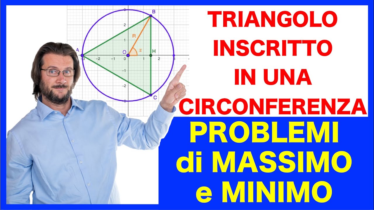 Problemi di massimo e minimo, triangolo isoscele di area massima - YouTube
