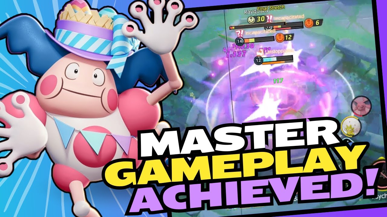 Pokemon Unite Mr. Mime Gameplay - Master Rank Battle - YouTube
