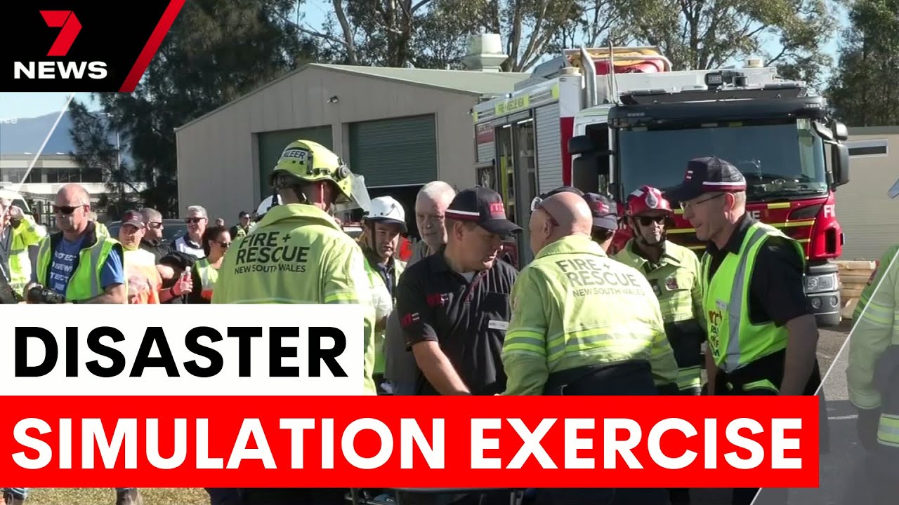 Emergency services test disaster response skills | 7NEWS - YouTube
