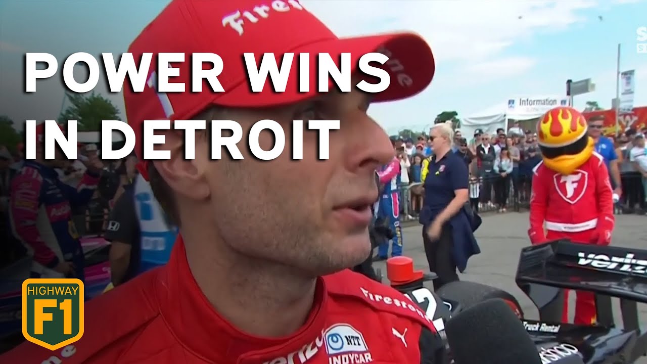 Will Power wins the 2022 Indycar Detroit Grand Prix - YouTube