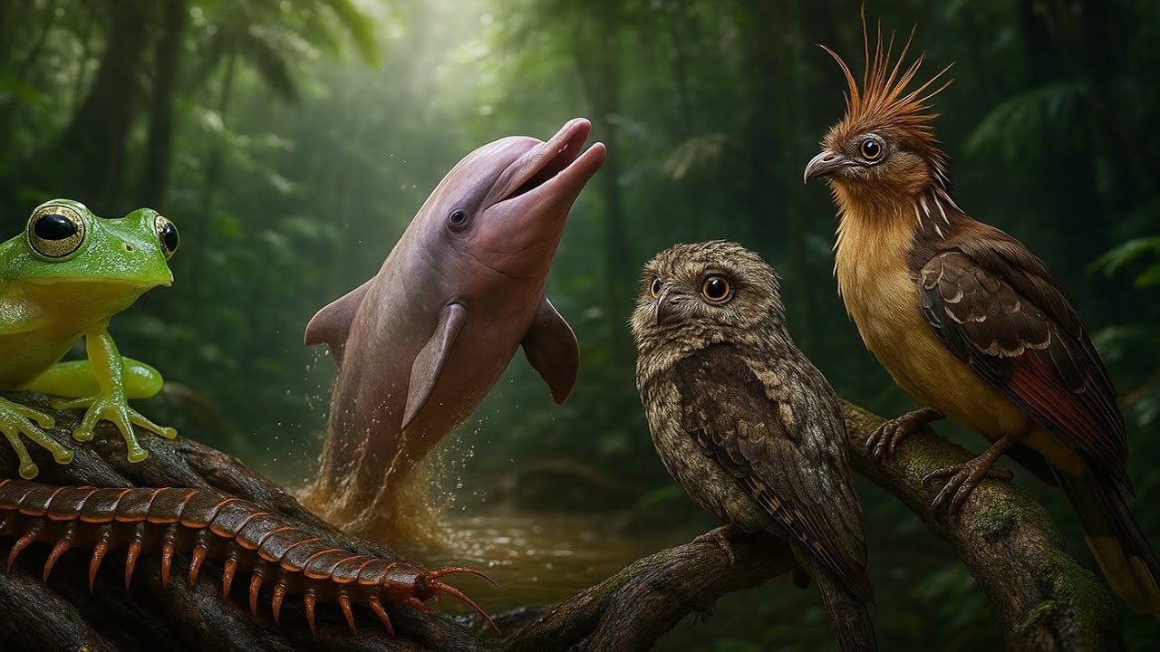 5 Weird and Wonderful Creatures of the Amazon Jungle - YouTube