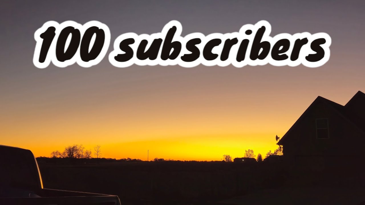 Thank You For 100 Subscribers! - YouTube