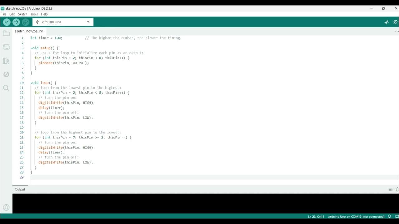 LED Array Effect use For Loop Iteration nhóm 7 - YouTube