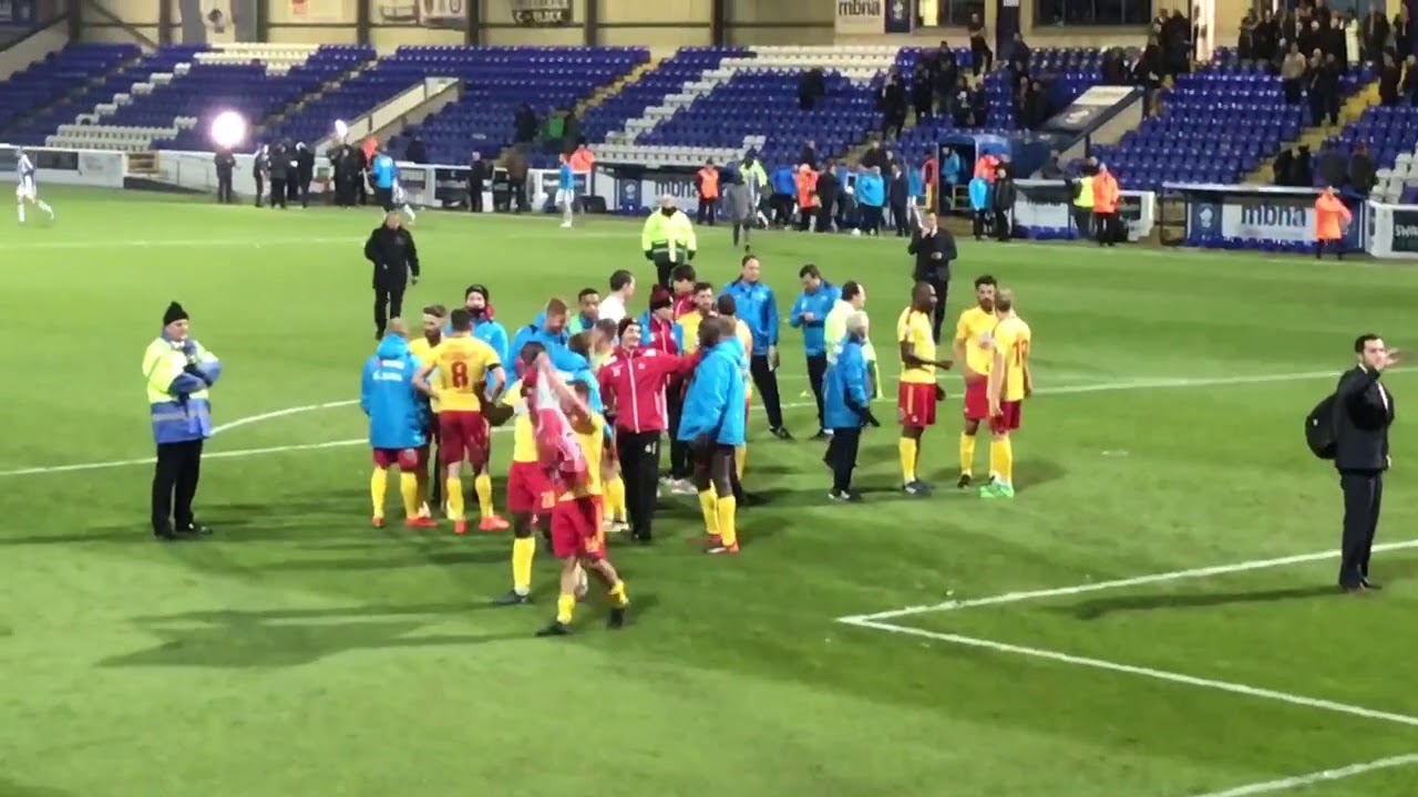 Wrexham celebrations V Chester 2017/18 - YouTube