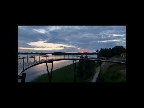 Zarasai-Zarasai lake Observation bridge in Lithuania