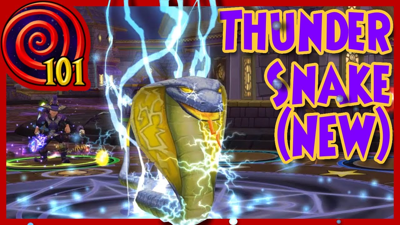 Wizard101: Thunder Snake Spell (NEW) - YouTube