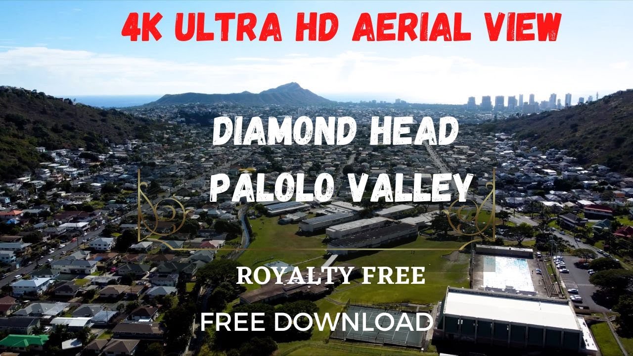Start Using This 4K Aerial View Footage In Your Videos | Diamond Head ...