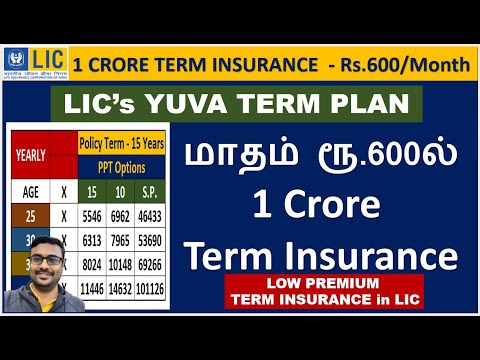 LIC Yuva Term Plan Tamil | Rs.600 | LIC Yuva Credit Life | LIC Digi Term | LIC Raja | LIC Yuva ...