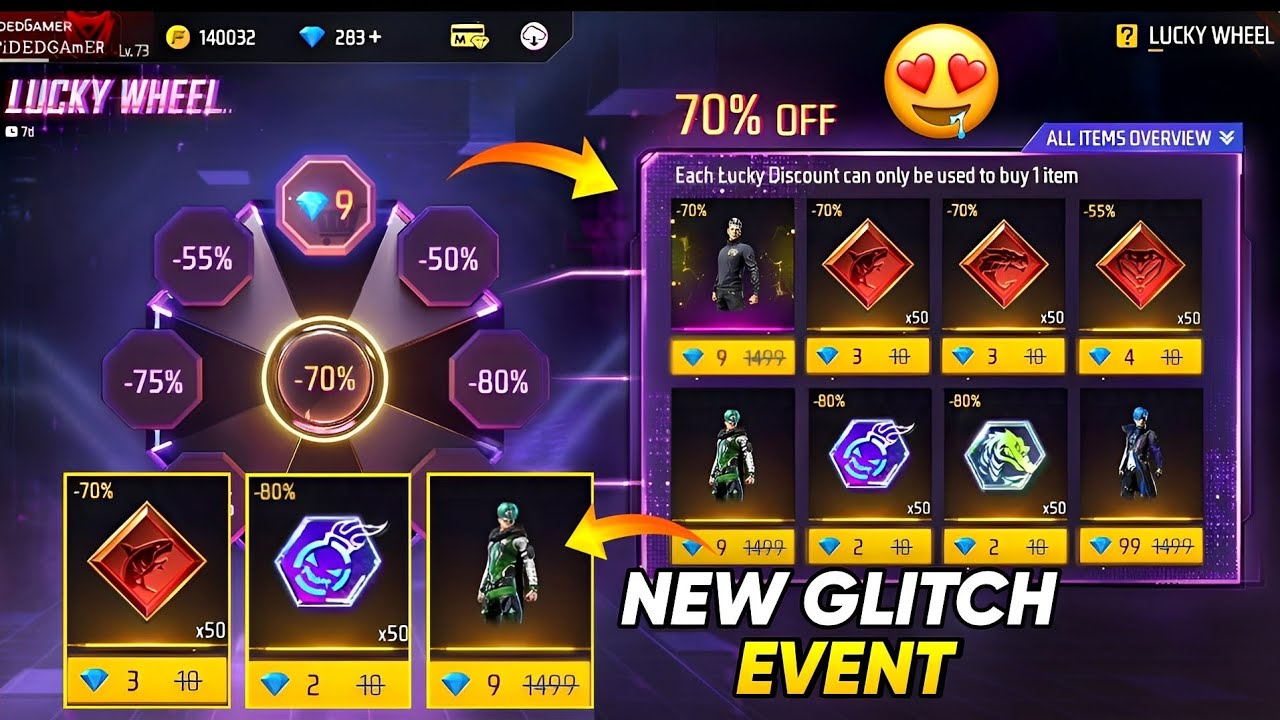 LUCKY WHEEL EVENT FREE FIRE | NEW LUCKY WHEEL EVENT | FF NEW EVENT ...