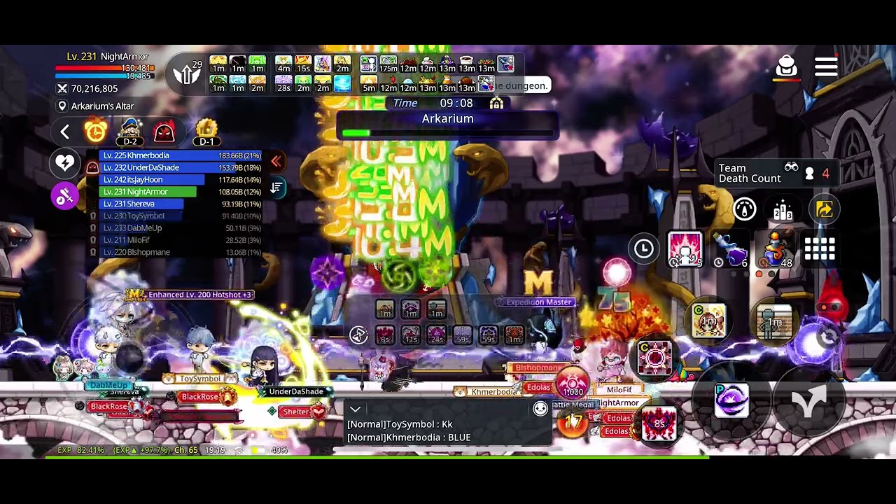 Maplestory M - ARK and MAGNUS BOSS COMMANDER - Nightlord (Run #2 ...
