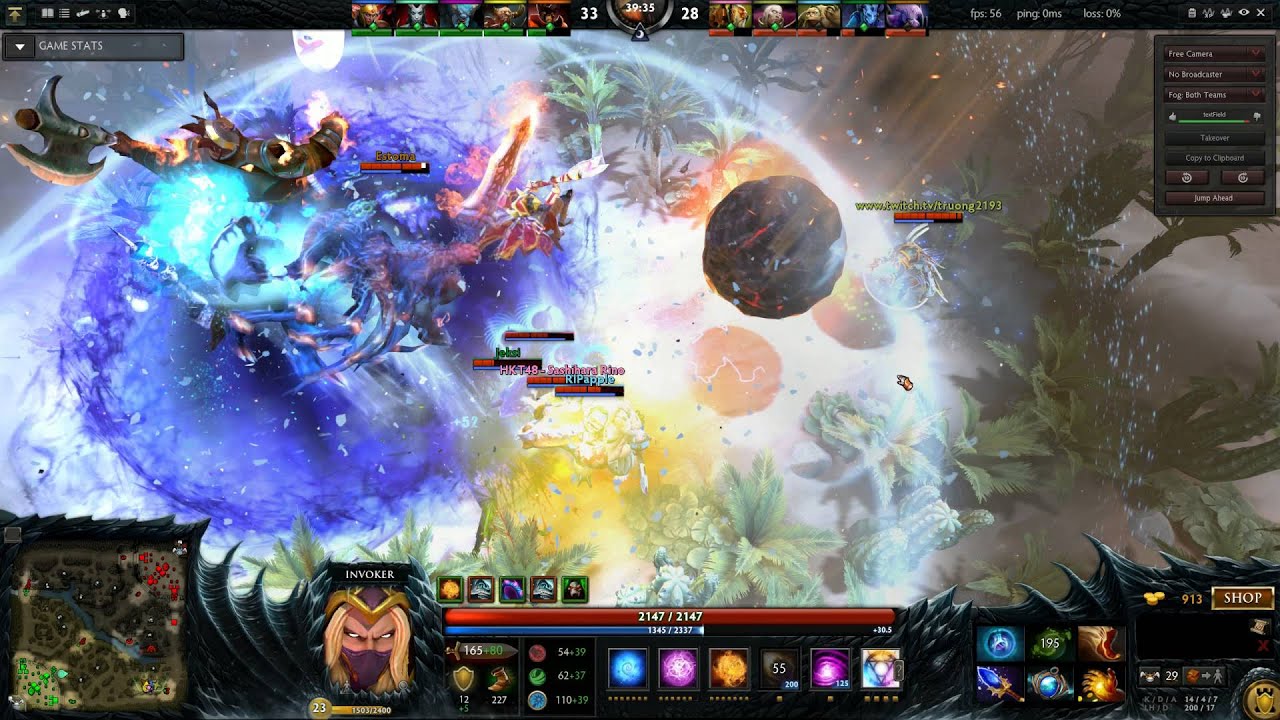 Invoker Raging Fury Combo - YouTube
