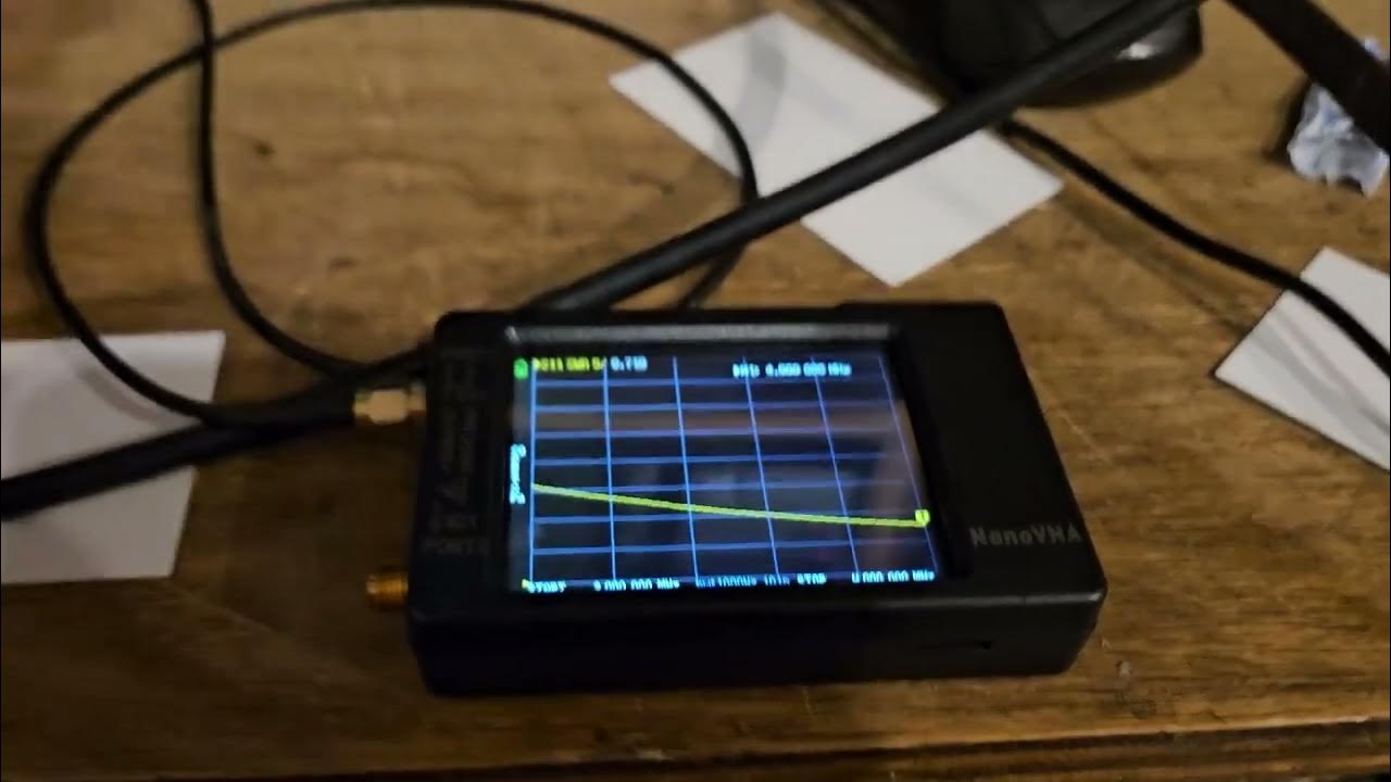 HOW I LIKE TO USE NANO VNA TO TUNE OR TEST A ANTENNA EXPERIMENT 📡 😎 🤔 😉 ...