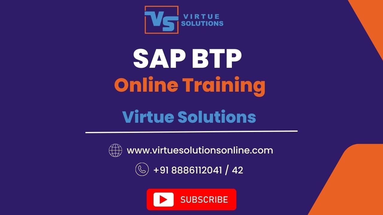 SAP BTP Training I Virtue Solutions ICAPM|CPI|WORKFLOW|IRPA|BUILD SAP ...
