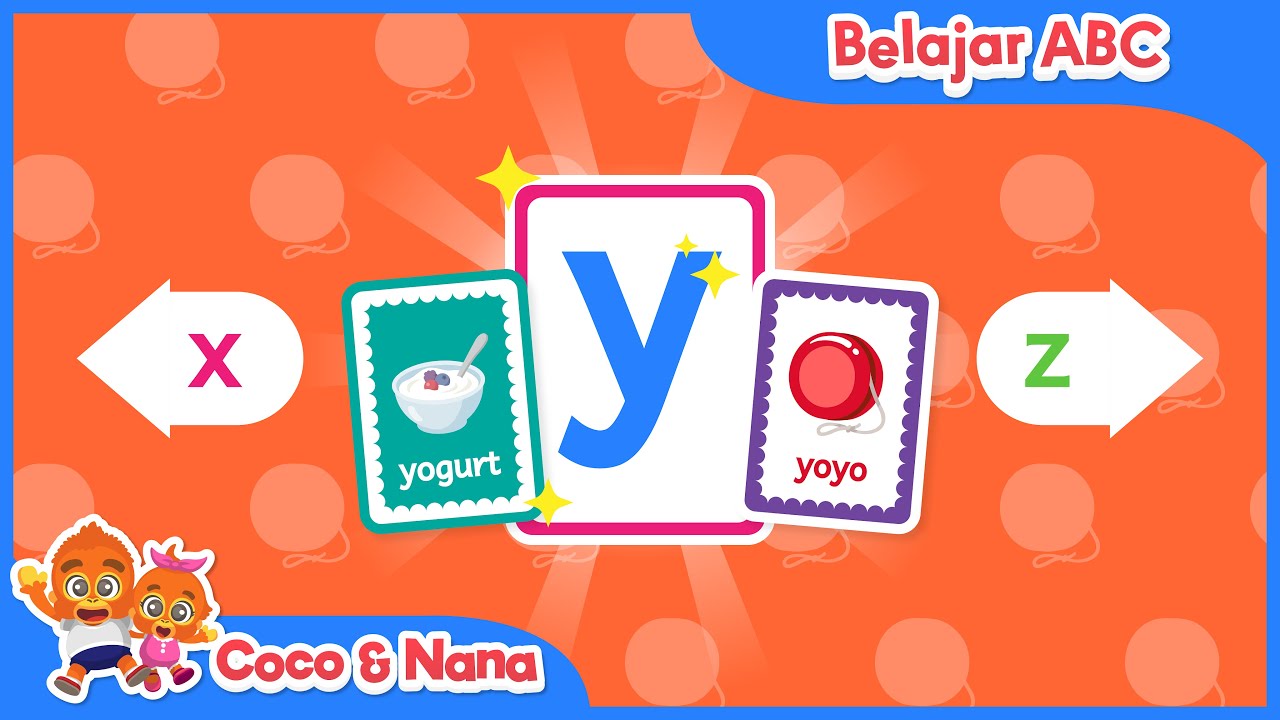Flashcards Huruf Y untuk Anak dan Balita | Belajar Alfabet ABC | Coco ...