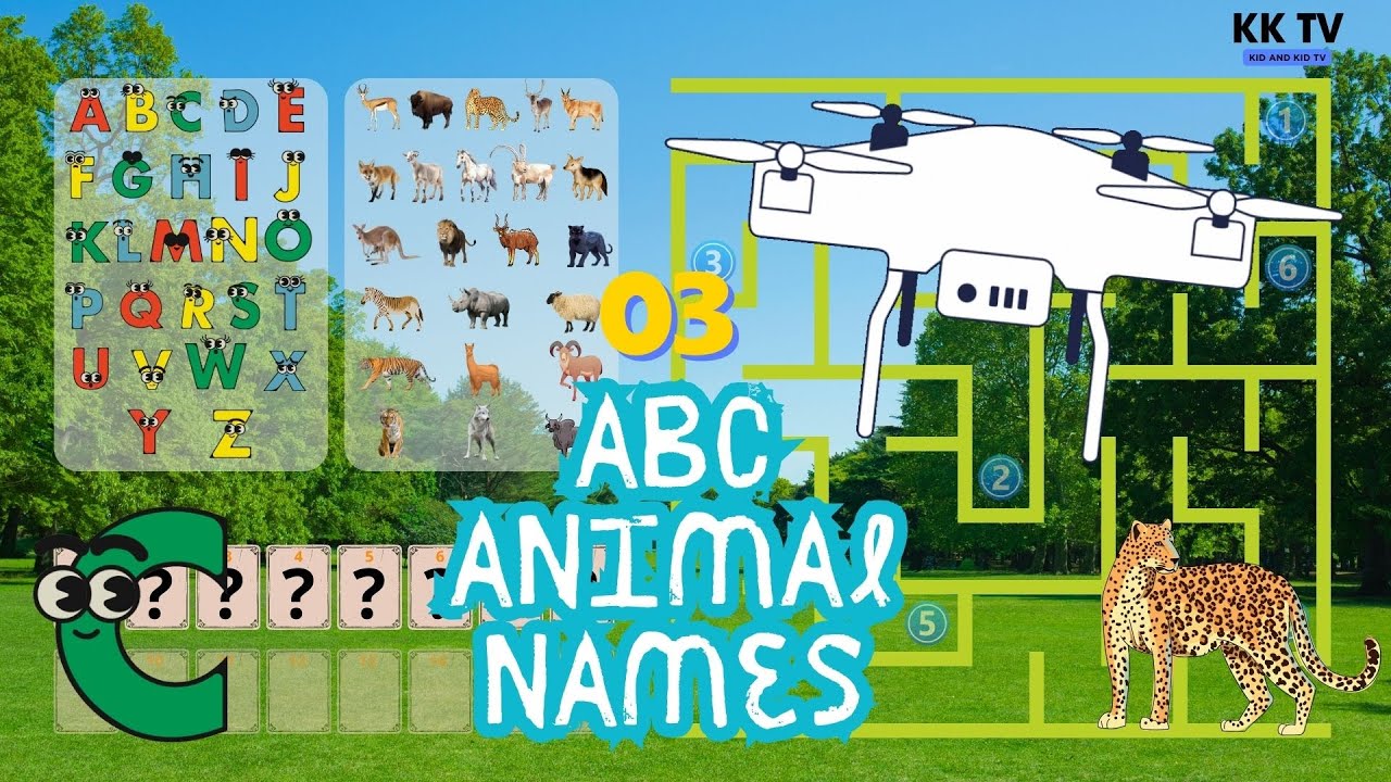 ABC Animal Names 03 | Learn Letters | Animal Names | Kid And Kid TV ...