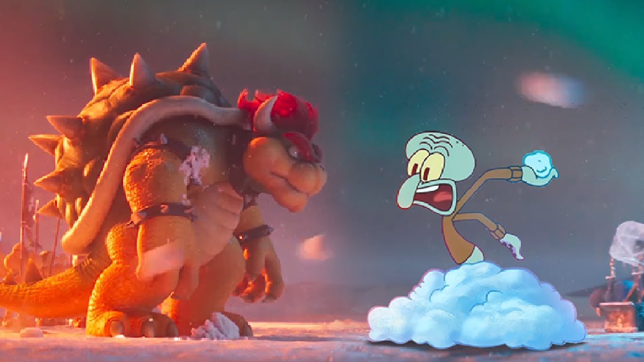 Squidward in The Super Mario Bros. Movie Trailer - YouTube