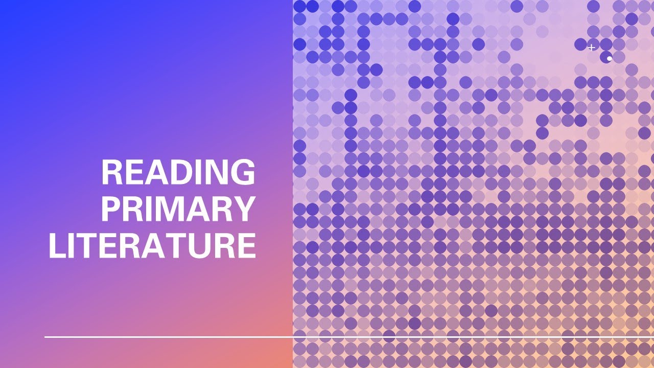 Analyzing a Primary Literature Article - YouTube