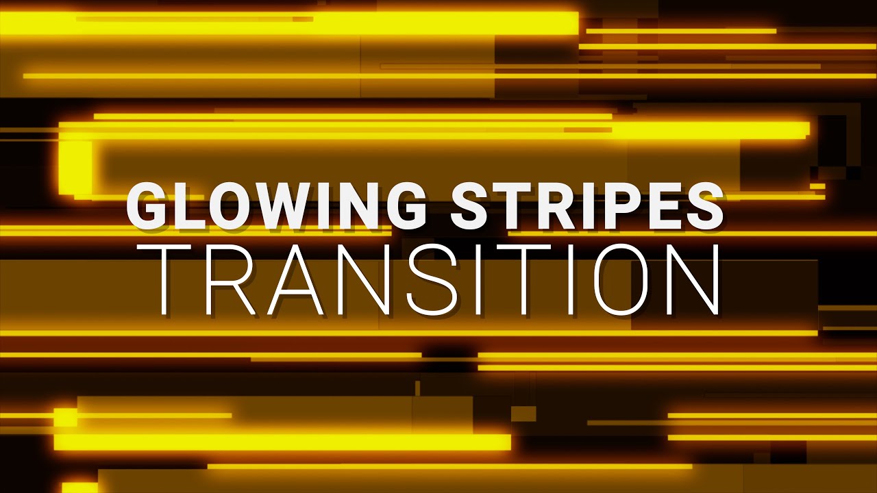Glowing stripes transition pack green screen - YouTube