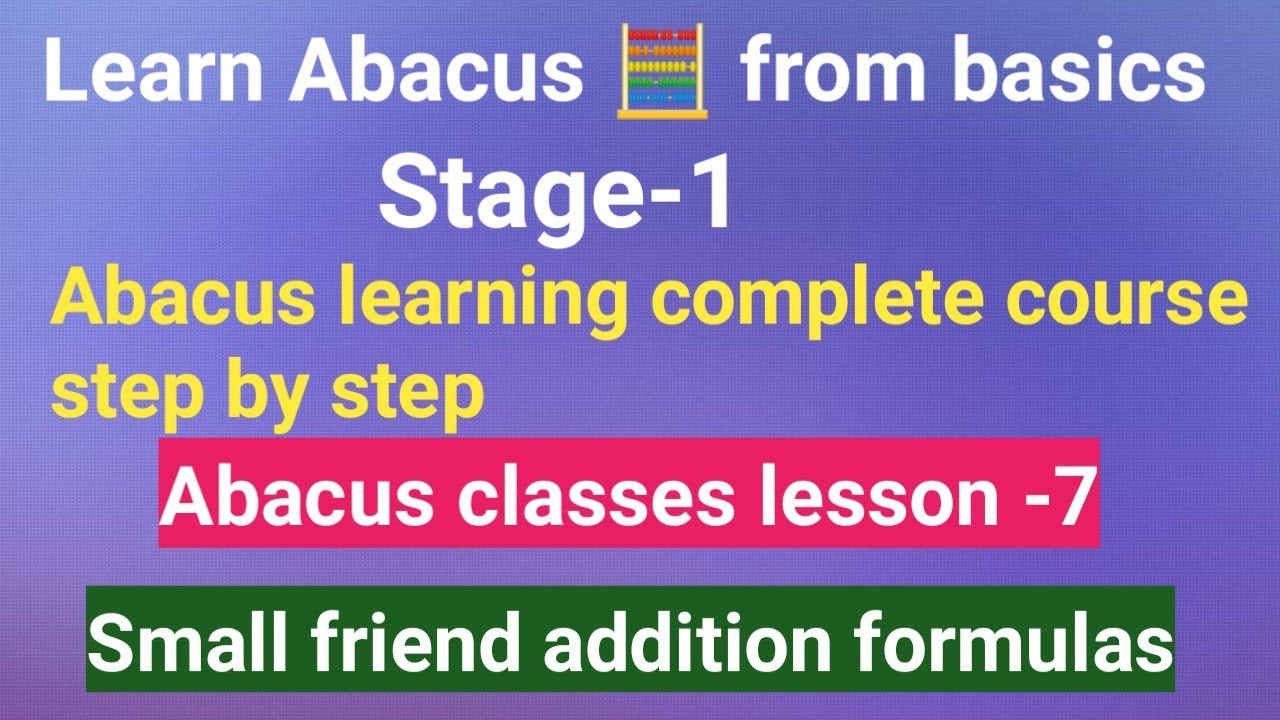 Abacus Small Friend Addition Formula Abacus For Beginners abacus abacus-small-friend-addition-formula-abacus-for-beginners-abacus