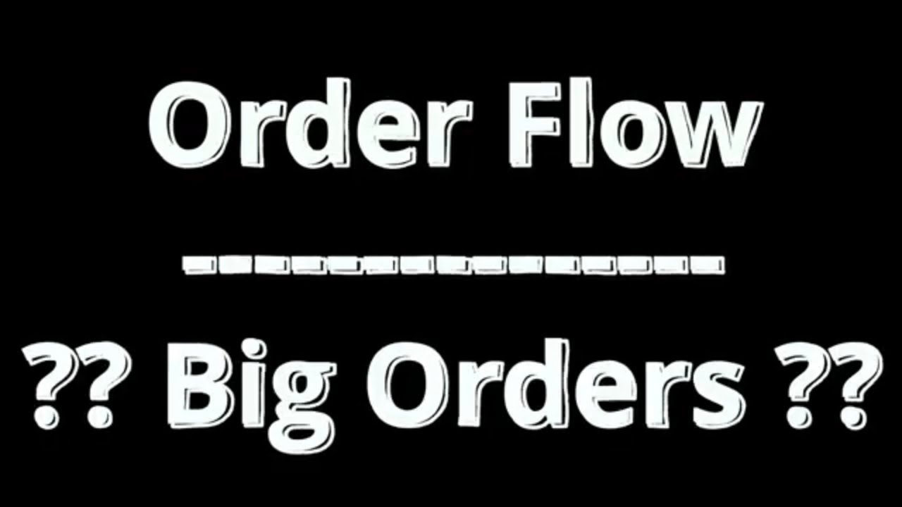 Handling Large Orders on the Order Flow Chart #OrderFlowTrading # ...