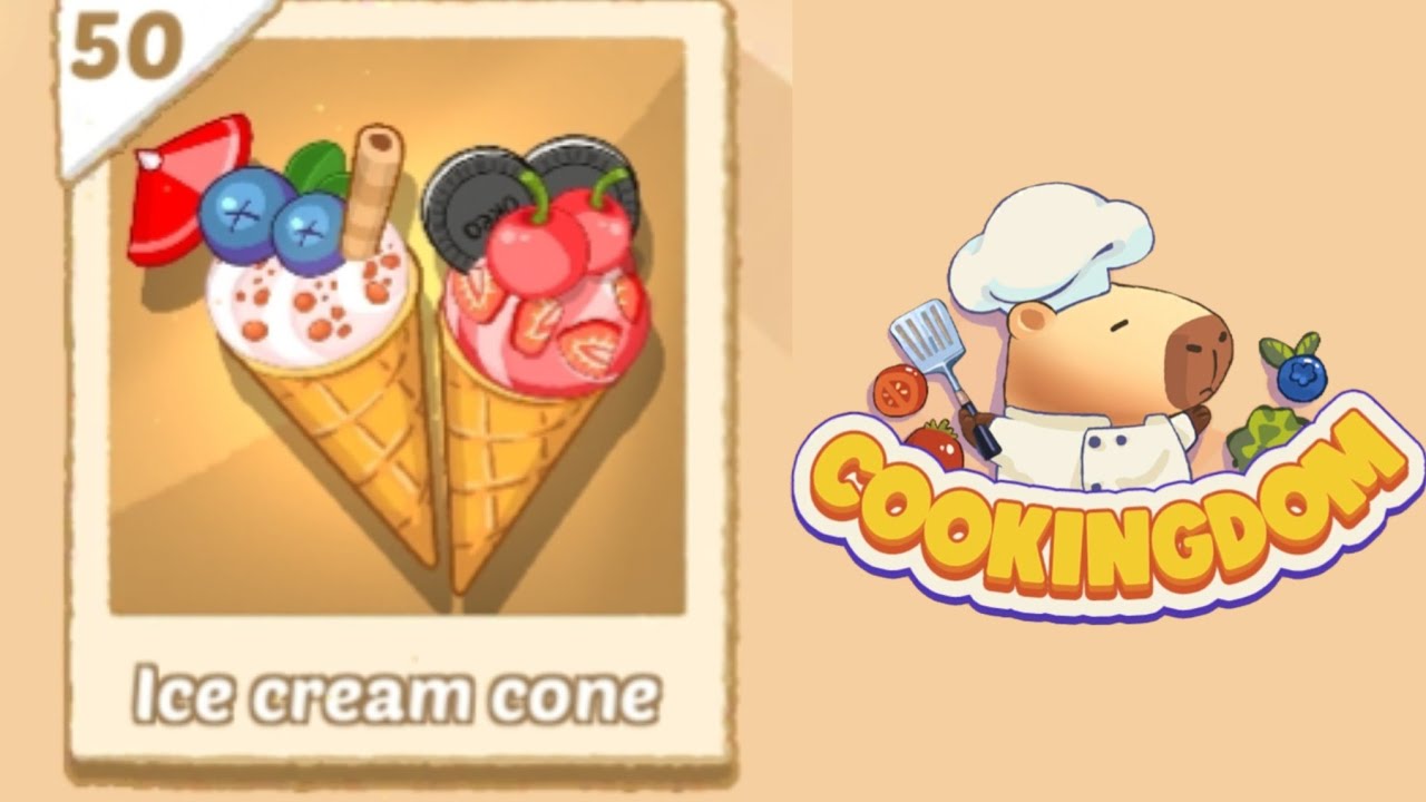 Cookingdom level 59 Beach Ice cream cone | Game Walkthrough - YouTube